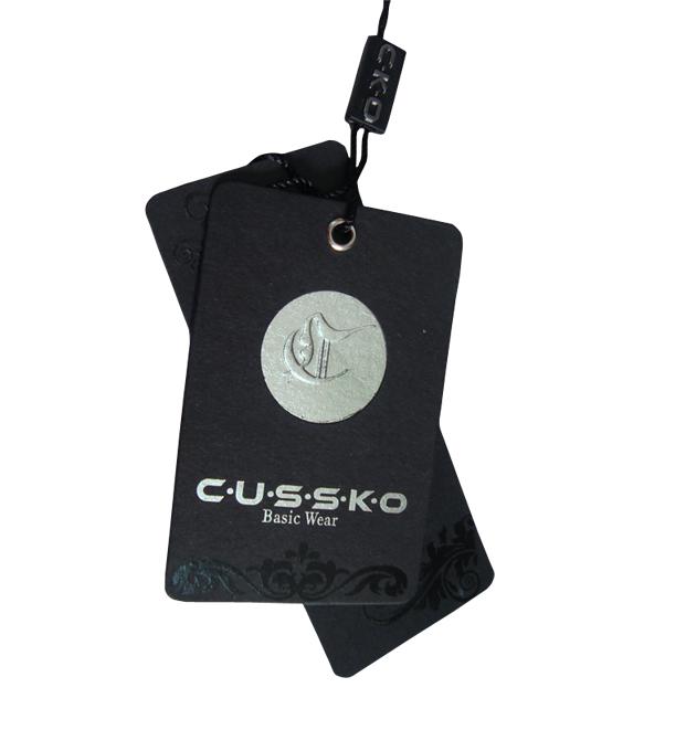 custom clothing paper hang tag printing in roll with glossy lamination factory