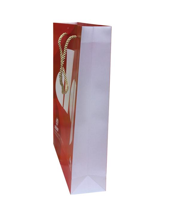 custom recycled printed plastic shopping bag with vest handle for Supermarket