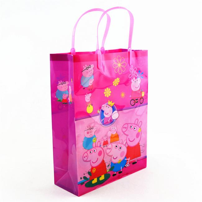 custom recycled printed plastic shopping bag with vest handle for Supermarket