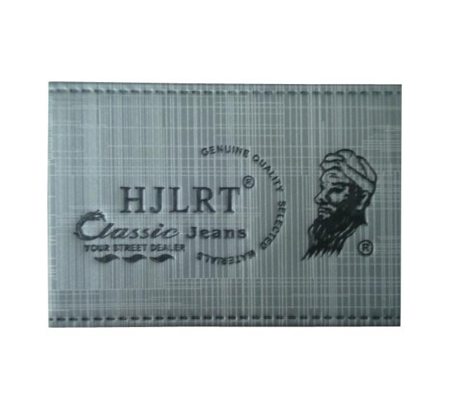 custom embossed leather labels leather luggage tags manufacturer with logo