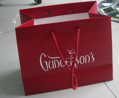 China custom ODM promotional unique paper packaging bag with CMYK color for sale