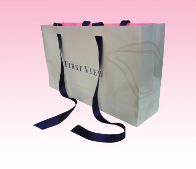 China custom ODM promotional unique paper packaging bag with CMYK color for sale