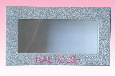custom Luxury full color recycled paper box with clear plastic cover