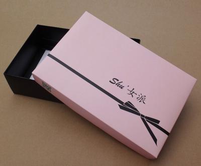 China custom Folding Apparel Lingerie Paper Box with clear window Cover for sale
