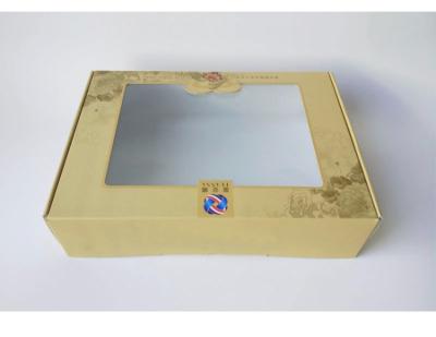 caja plegable de encargo de papel de la ropa interior de la ropa con la cubierta clara de la ventana