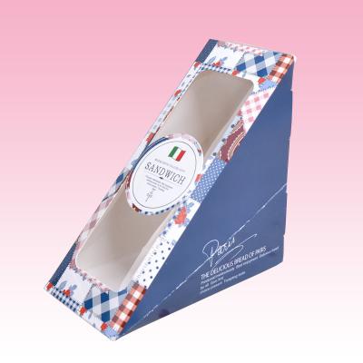 China custom cheap Sandwich Paper Box printing manufacturer with window for sale