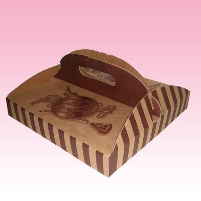 China custom prepared brown fraft paper  food packaging with handle supplier with all kinds size for sale