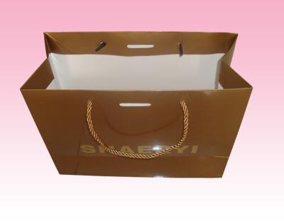 China custom wholesale  small brown paper gift bags with handle manufacturer for sale