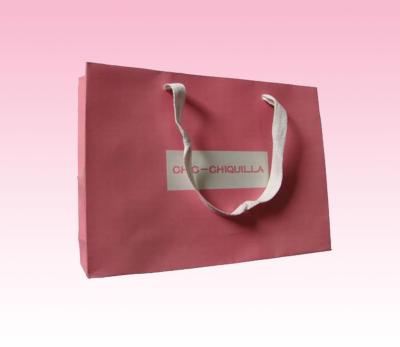 China custom red paper handle bags bulk for gift handmade printing factory for sale