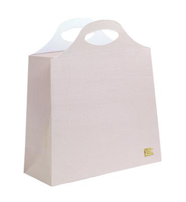 China custom cheap paper bag printing supplier with paper flat handle for sale