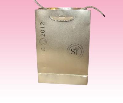 China custom paper bags for sale with gold art paper printing suppliers for sale