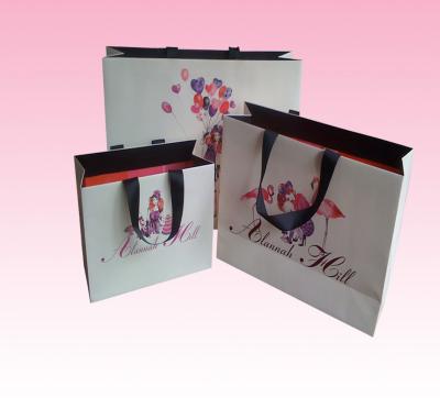 China custom where to buy paper bags with full color printing maufacturer for sale