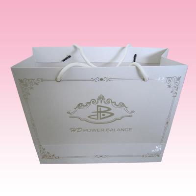 China custom white paper gift handle bags wholesale printing manufacturer for sale