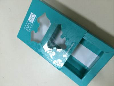 caja de empaquetado del cajón de papel de encargo del cartón con los proveedores de la ventana del plástico transparente
