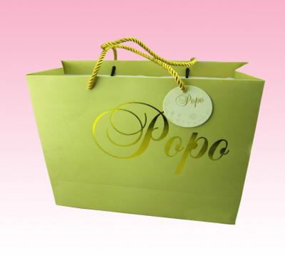 China custom recyclable paper Grocery Bags packages printing factory for sale