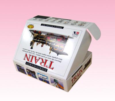 China custom folded paper shipping packaging box printing without glue manufacturer for sale