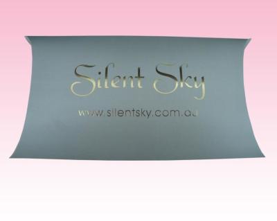 custom retail paper packaging pillow boxes printing supplier with 350gram art paper