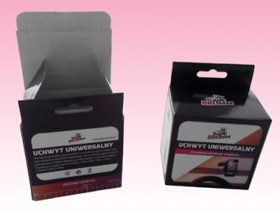 China custom corrugated cardboard boxes printing suppliers with hanger for universal holder mount for sale