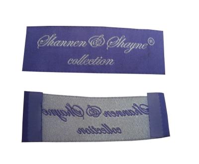 China custom personalised fabric name labels for kids apparel woven name labels supplier factory