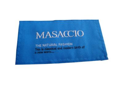 China custom woven garment labels clothing tag for business apparel tags manufacturer for sale