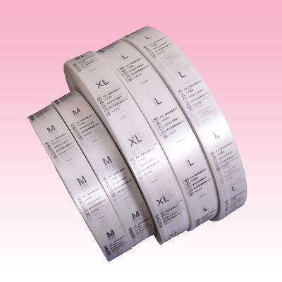 China custom clothing labels cheap dress labels t shirt tags printed fabric labels for sale