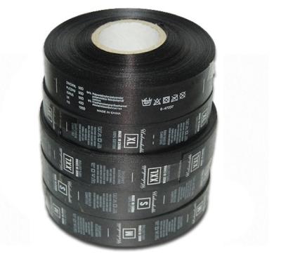 China custom clothing labels cheap dress labels t shirt tags printed fabric labels for sale