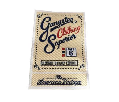 China custom washable create your own clothing labels woven label brand design for sale
