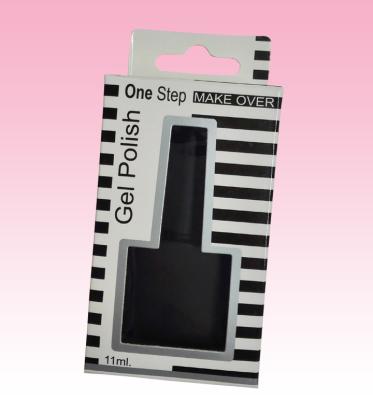 China caja de papel plegable reciclada de encargo que empaqueta imprimiendo la fábrica para el esmalte de uñas en venta