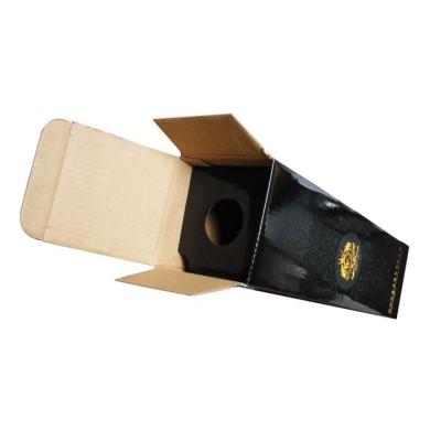 China custom wholesale E- flute corrugated cardboard paper wine box for sale supplier for sale
