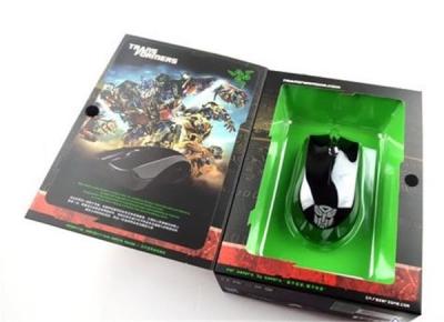 China impresión plegable de encargo de la caja de papel de arte con los paquetes electrónicos de la tapa de la ventana del PVC en venta