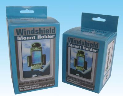China custom recycled paper box wholesale with handle for tablet car mount holder for sale