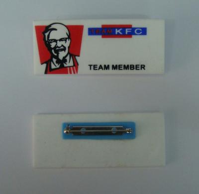 China custom professional name tag maker personalised name badges for company for sale
