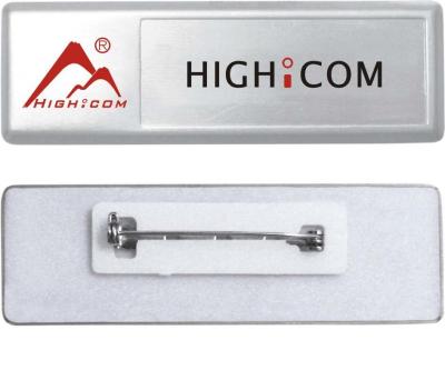 China etiquetas de nombre grabadas personalizadas etiquetas de nombre magnéticas con logotipo fábrica de insignias de identificación de empresa en venta