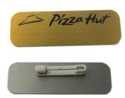 China insignias de nombre plásticas blancas de encargo con la fábrica de las etiquetas del nombre de la conferencia del perno de seguridad en venta