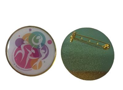 China tamaño barato de encargo de las insignias de nombre de las fuentes de la impresión de la insignia del botón del pinback de 1 pulgada en venta