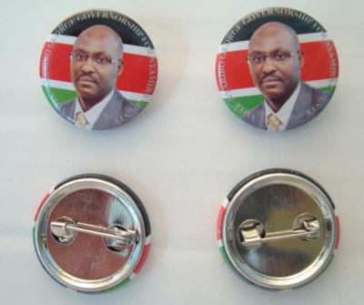 China custom metal round name tinplate badges online maker with safety pin factory for sale