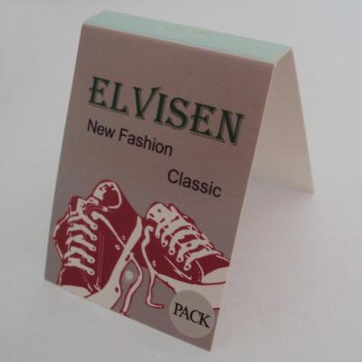 China fabricante doblado de encargo de la etiqueta colgante de la cartulina del papel de la ropa con la impresión del diseño en venta