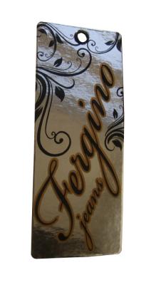 China custom luxury jewelry paper hang tag with elastic string artwork printing factory for sale