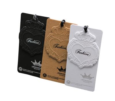 China custom clothing accessories paper hang tag OEM factory with artwork printing for sale