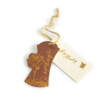 China custom personalized hang tags printer for clothing product hang price tag design for sale