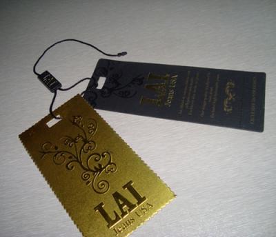 China custom personalized price tags clothing swing tags hang tag string maker online for sale