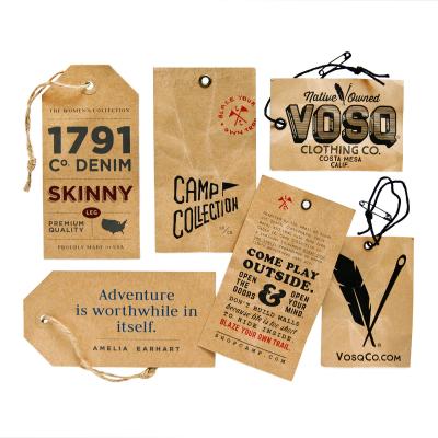 el regalo marrón imprimible de encargo del papel de Kraft marca el actual paquete de la etiqueta con etiqueta marca etiquetas del favor con etiqueta