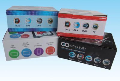 China custom corrugated packaging boxes online with hanger hole for charger holder for sale