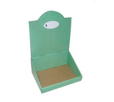 China custom cheap product corrugated display boxes merchandise display case supplier for sale