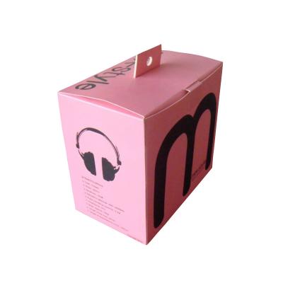 China custom E-flute corrugated packaging automatic lock bottom box for electronic toy for sale