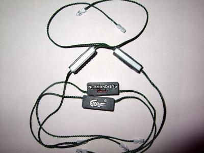 China custom gray plastic security seal tags hang tag with emboss letters manufacturer for sale