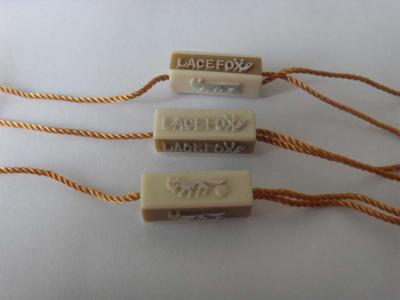 China custom gray plastic security seal tags hang tag with emboss letters manufacturer for sale