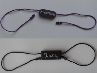 China custom garment  hang tag string seal plastic tag factory with brand logo design for sale