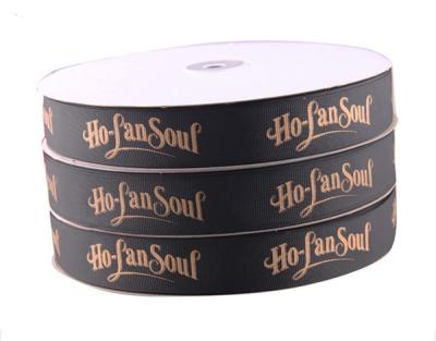 China custom wholesale grosgrain ribbon sizes with your design printing factory for sale