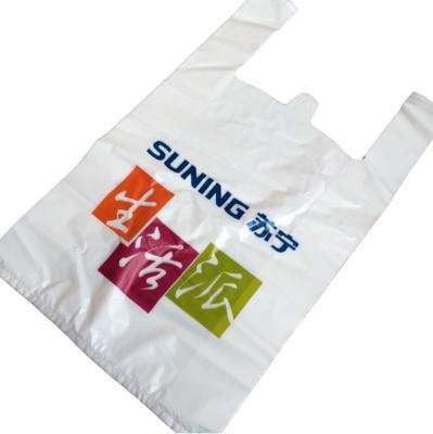 bolso que hace compras plástico impreso reciclado aduana con la manija del chaleco para el supermercado